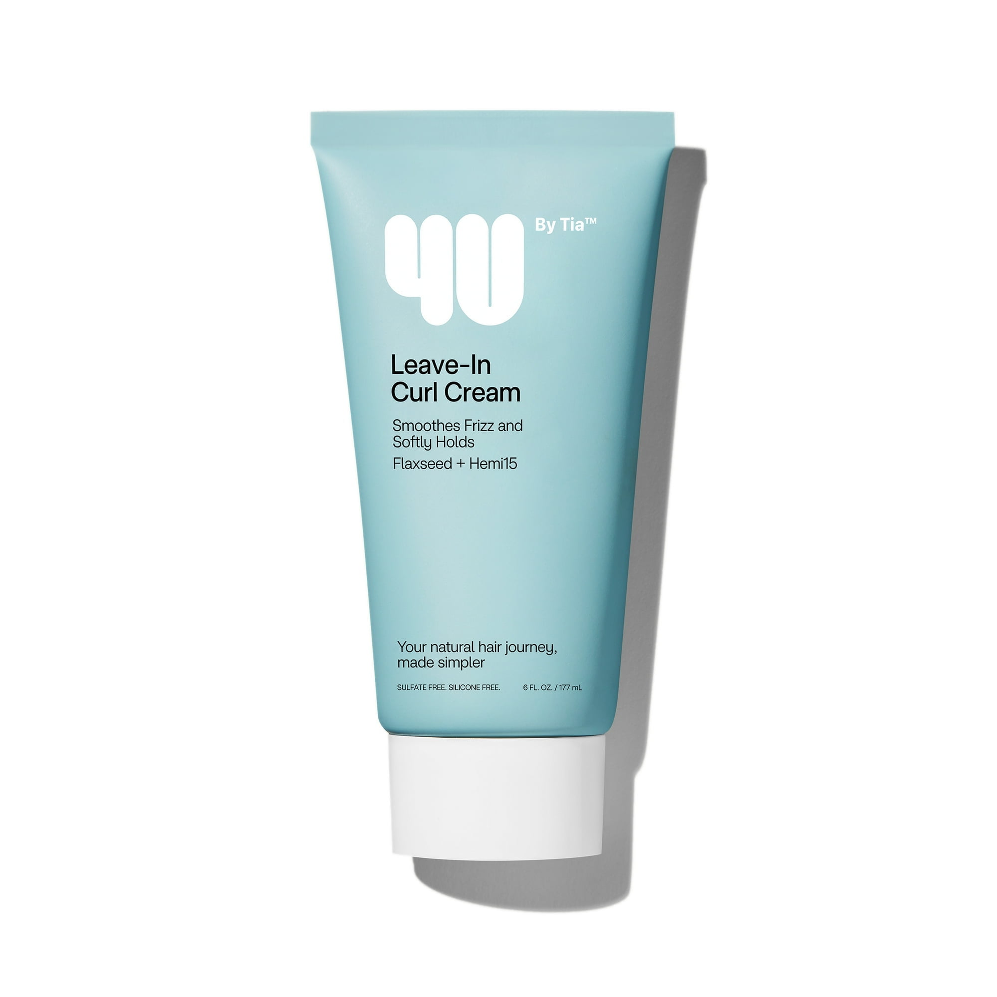 4U by Tia Leave-In Curl Cream with Flaxseed and Hemi15, 6 fl oz ...