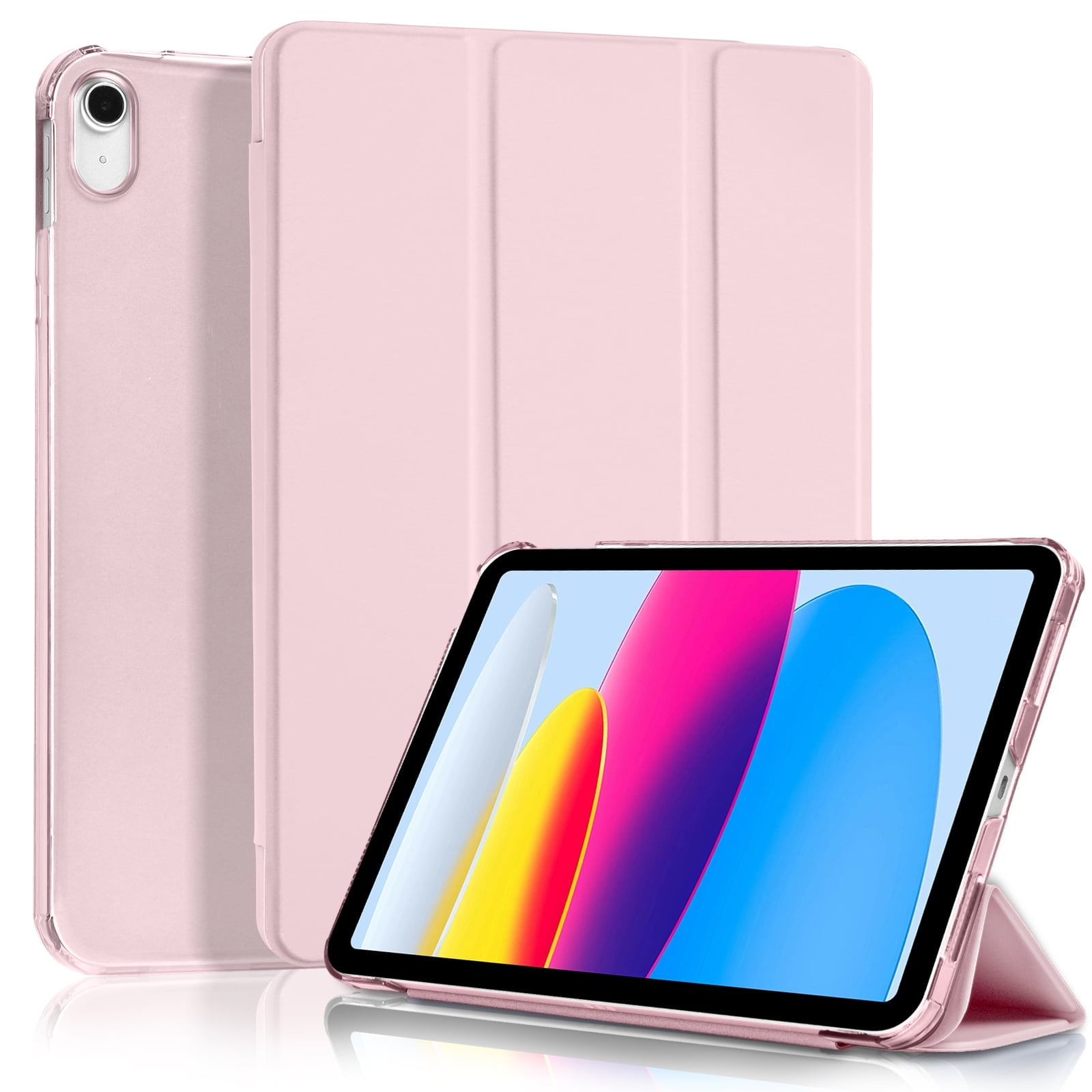 4UBonLife Hard Translucent Tablet Case for iPad (A16) 11 inch, Pink ...