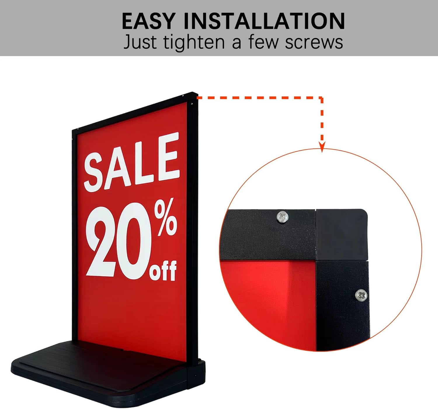 4UMedia&Displays Indoor and Outdoor Poster Sign Holder Floor Stand ...