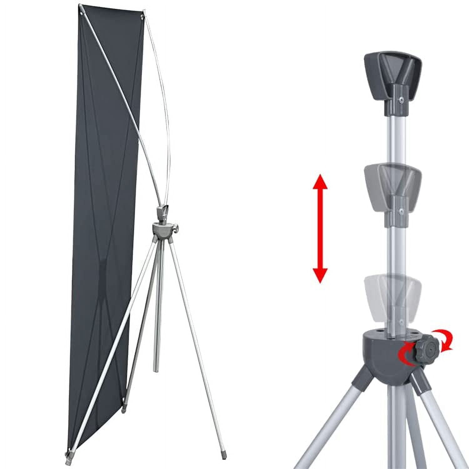 4UMedia&Displays L-Banner Stand Display (Only Stand) (31.5"x72 ...