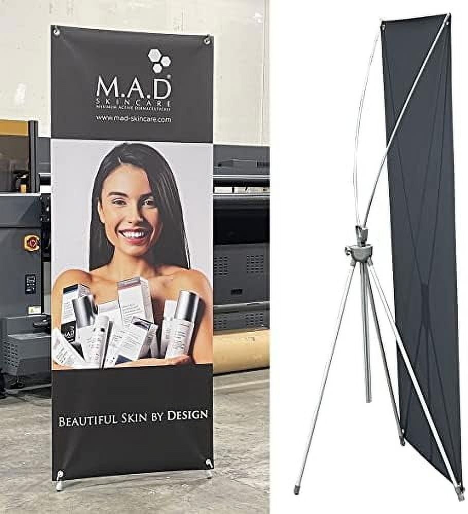 4UMedia&Displays Premium X Banner Stand 24"x63" 4 Units (Stand ONLY ...