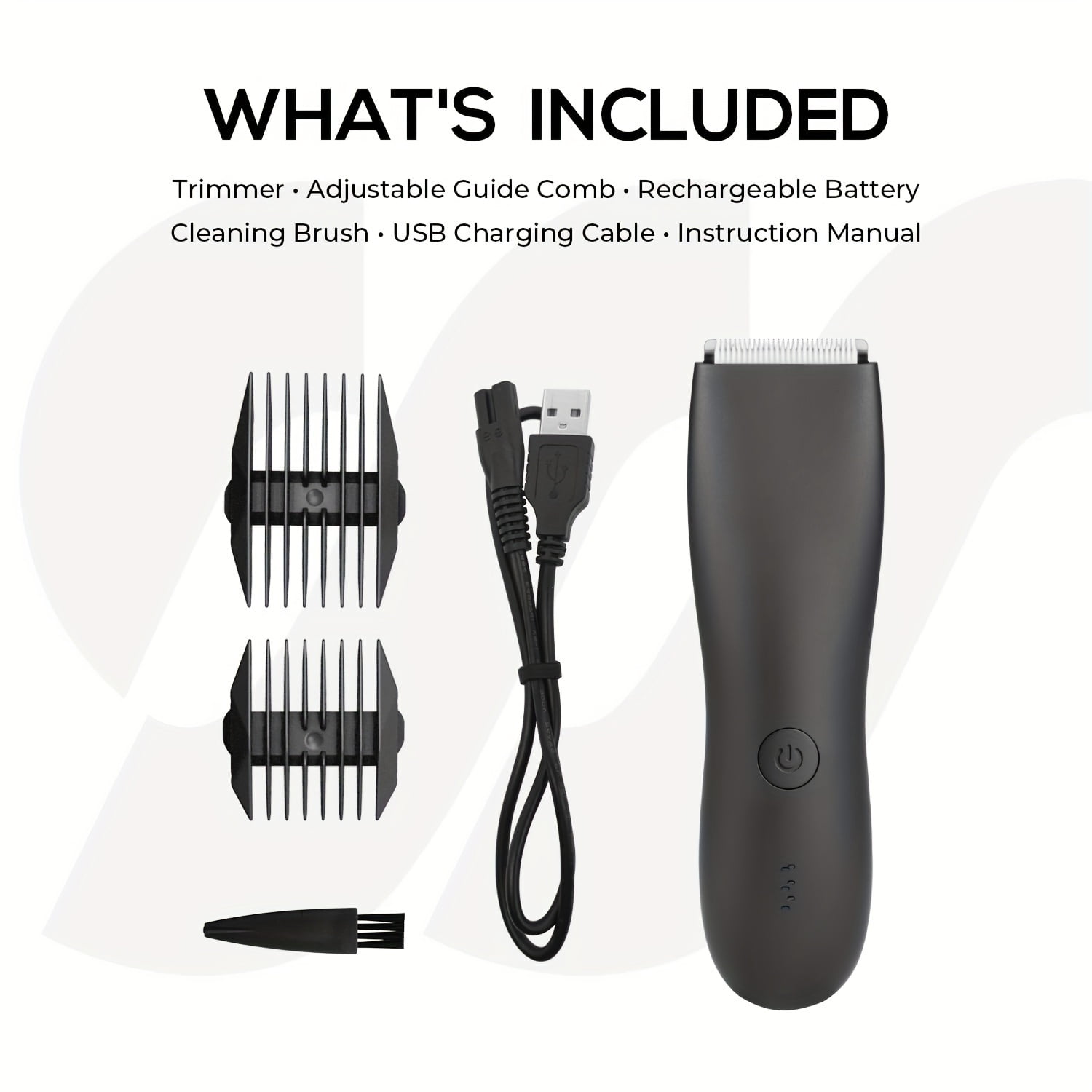 4V-12V Rechargeable Lithium Battery Mens Advanced Groin & Body Grooming ...