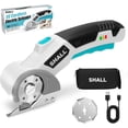 4V Cordless Electric Scissors, Rechargeable Cardboard Cutter Rotary ...