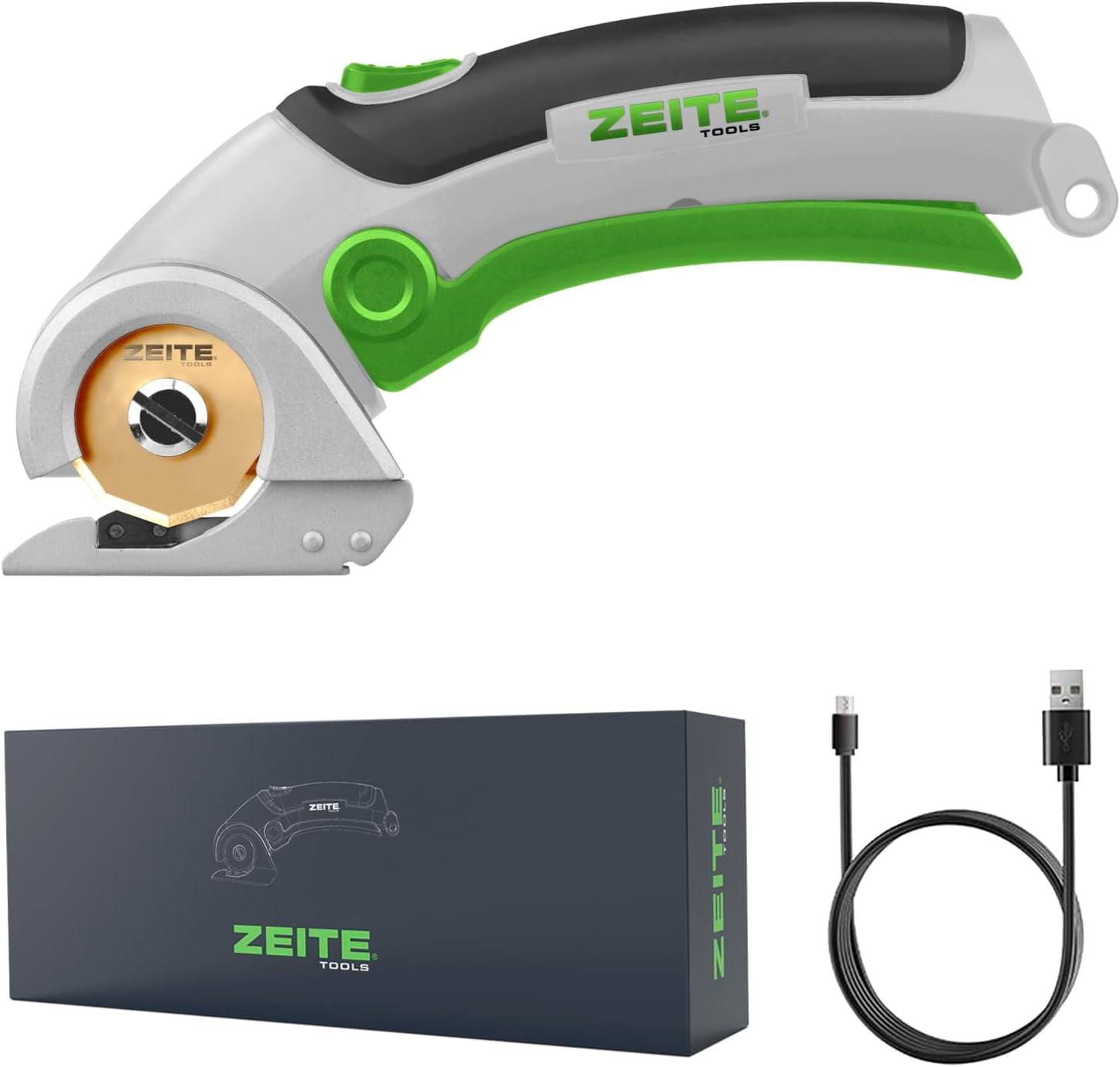4V Electric Cardboard Box Cutter, Cordless Scissors with Titanium ...