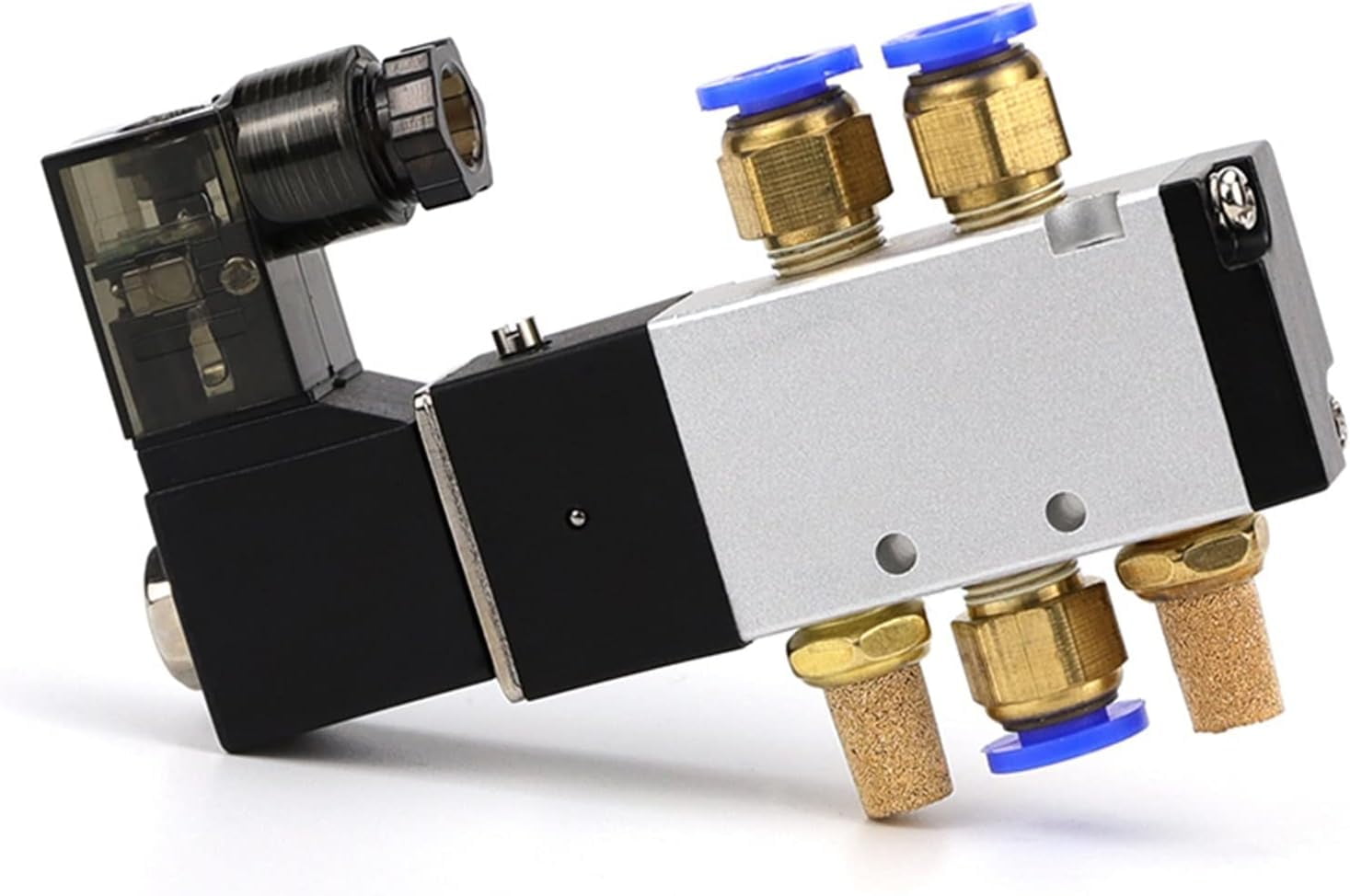 4V110-06 1/8 Air Solenoid Valve PNEUMAT VALV 5 Way Port 2 Position Gas ...
