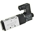 4V110-06 Air Solenoid Valve 1/8quot; Pneumatic Valve 5/2 Way 5 Port 2 Position DC 12V 24V AC ...