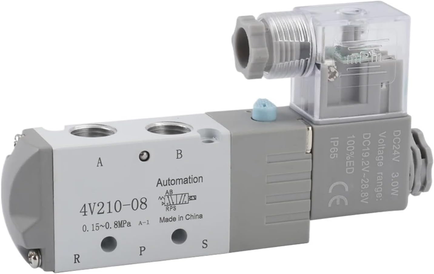 4V210-08 Pneumatic Solenoid Compressed Air Control Valve Switch Tool ...