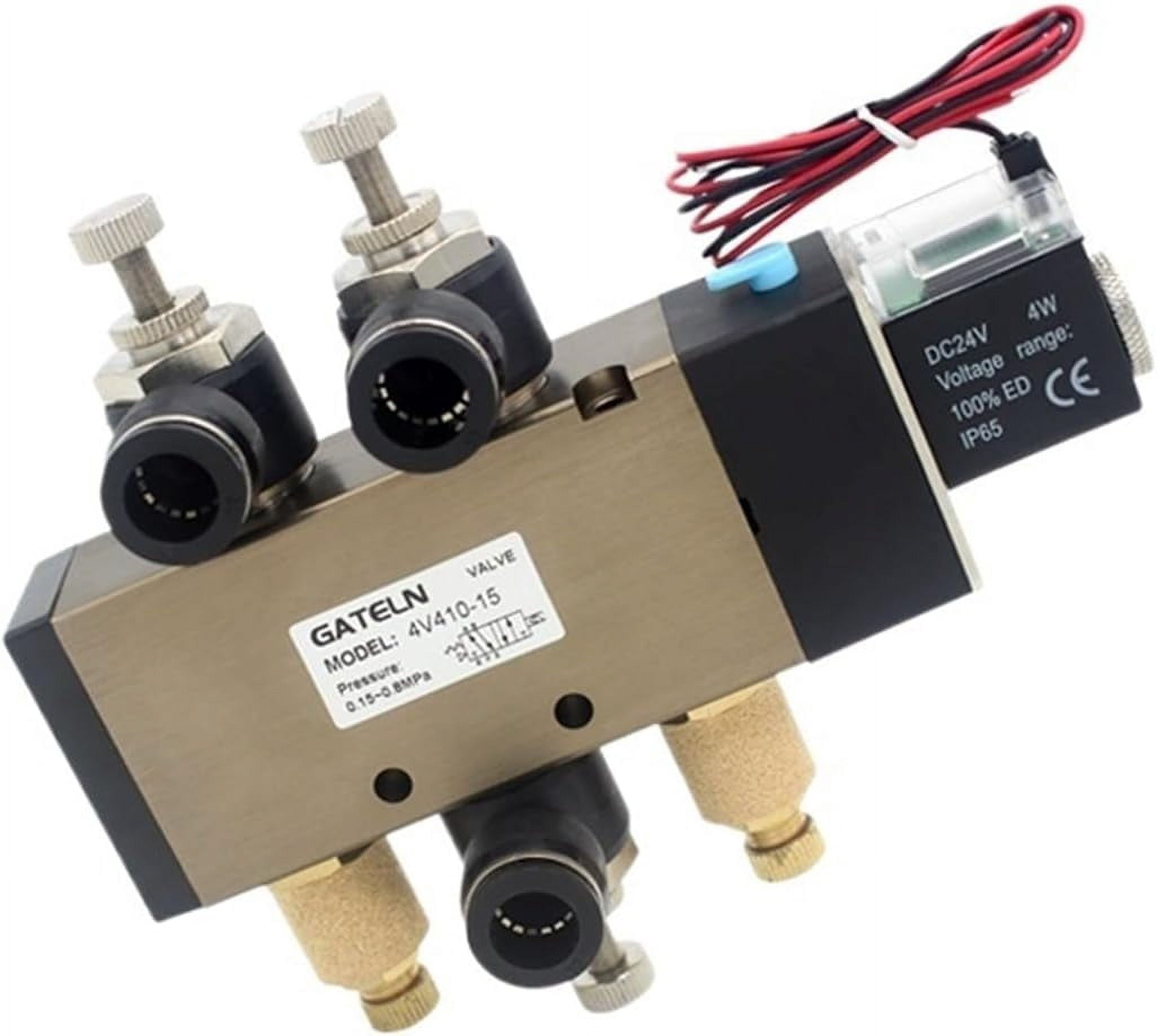 4V410-15 five-port two-position solenoid valve with accessories AC110V ...
