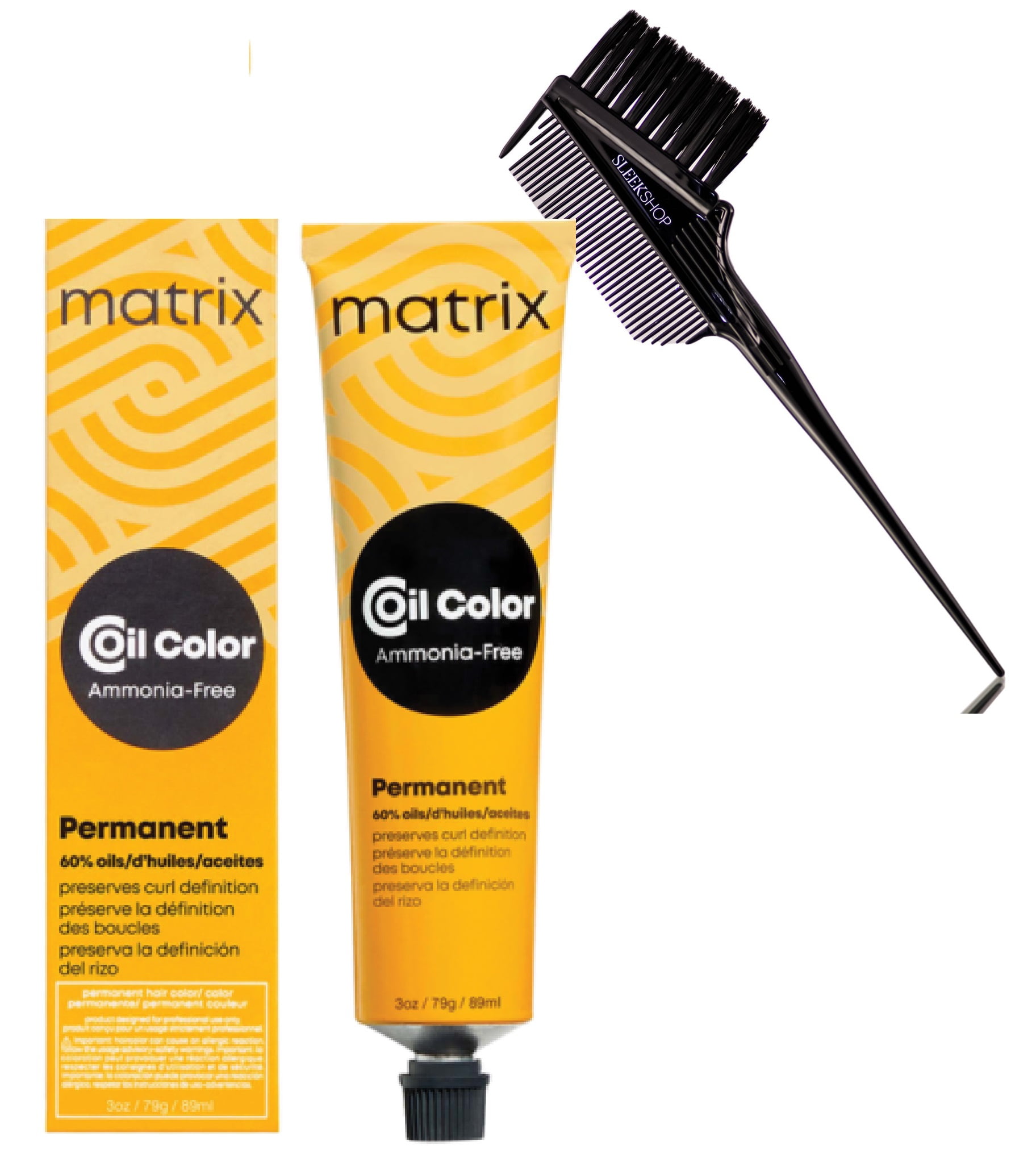 4RV Dark Brown Red Violet , MATRIX Coil Color Ammonia-Free Permanent ...