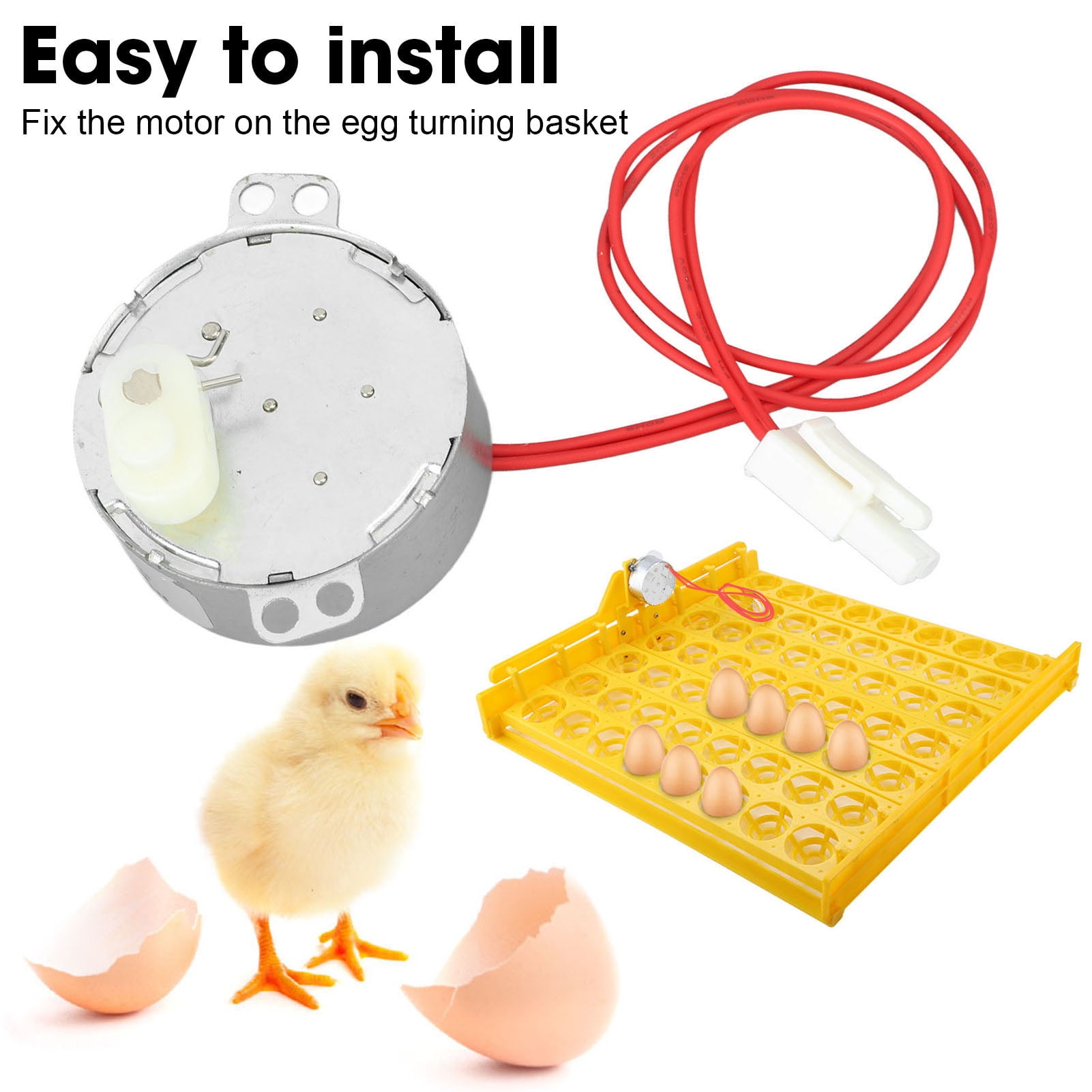 4W Egg Turner Motor For Incubators, Durable Aluminum Build Low Power ...