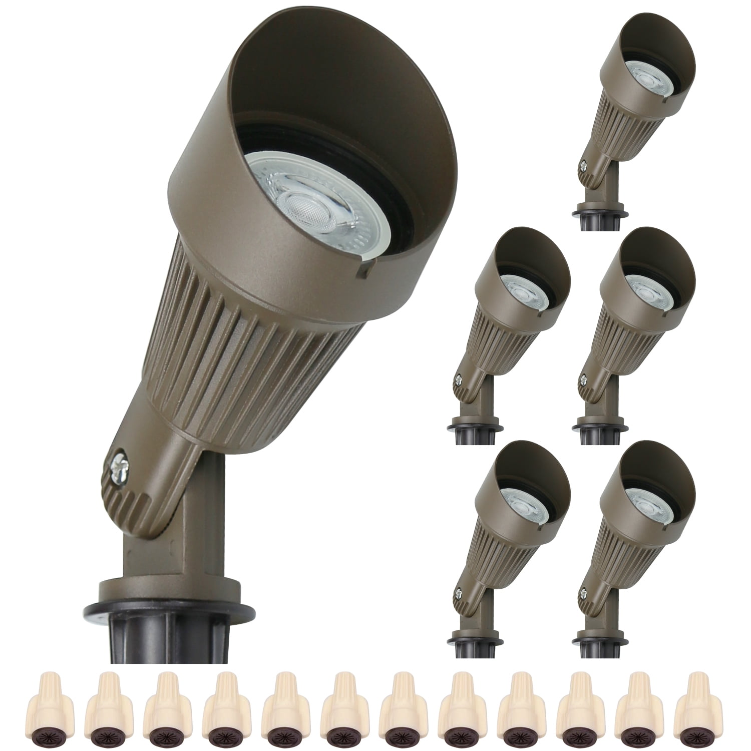4W Landscape Spotlights (6-Pack) | Low Voltage Outdoor Spot Lights ...