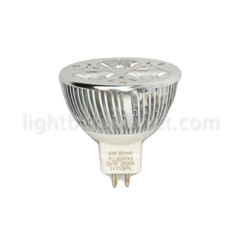 4W MR16 LED GU5.3 Base 3000K Flood DLU Lighting - Walmart.com