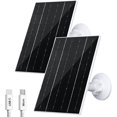 4W Solar Panel for Security Camera, Type-C/Micro USB Charger ...