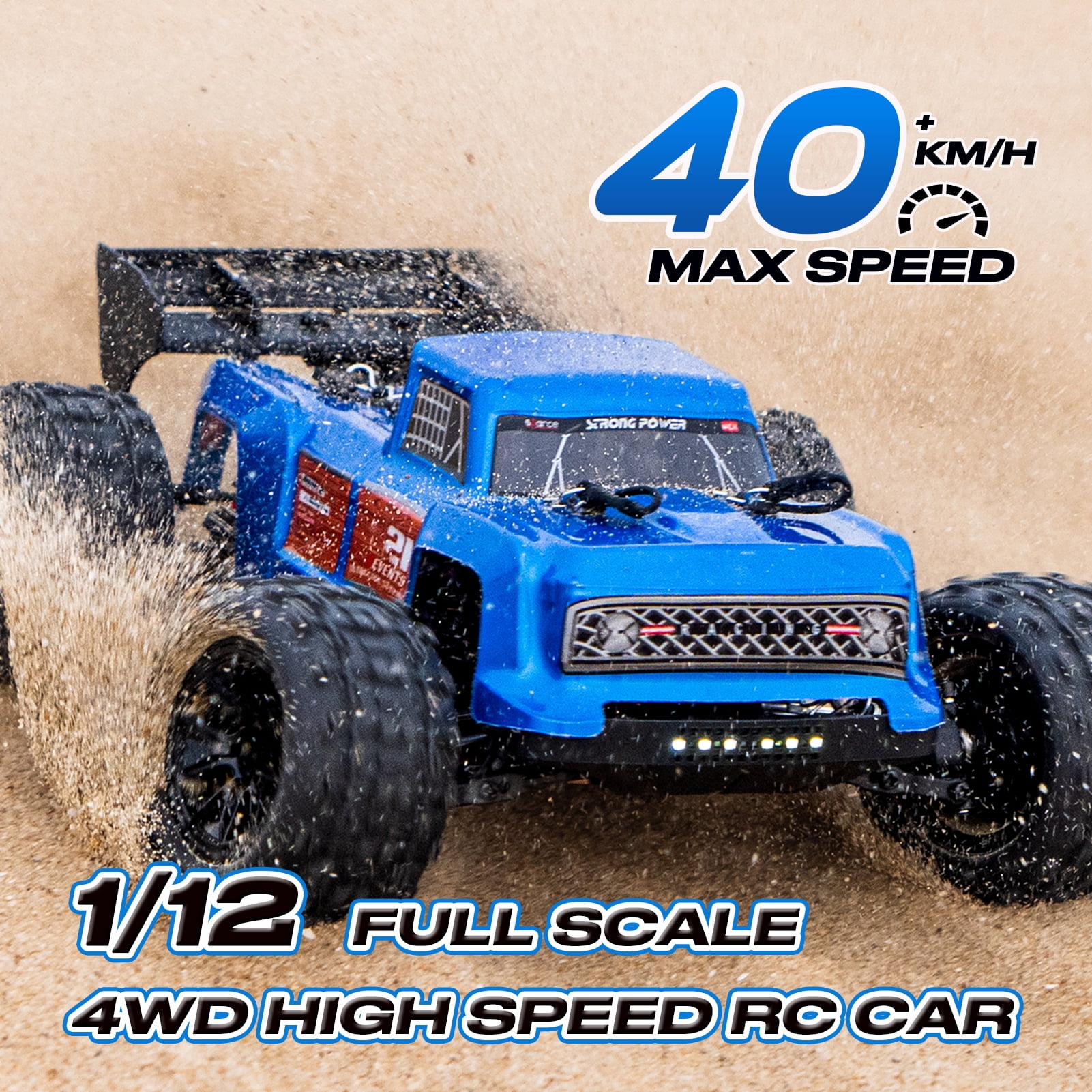 4WD 1:12 Scale Electric All Terrain Off Road RC Car, Proportional ...