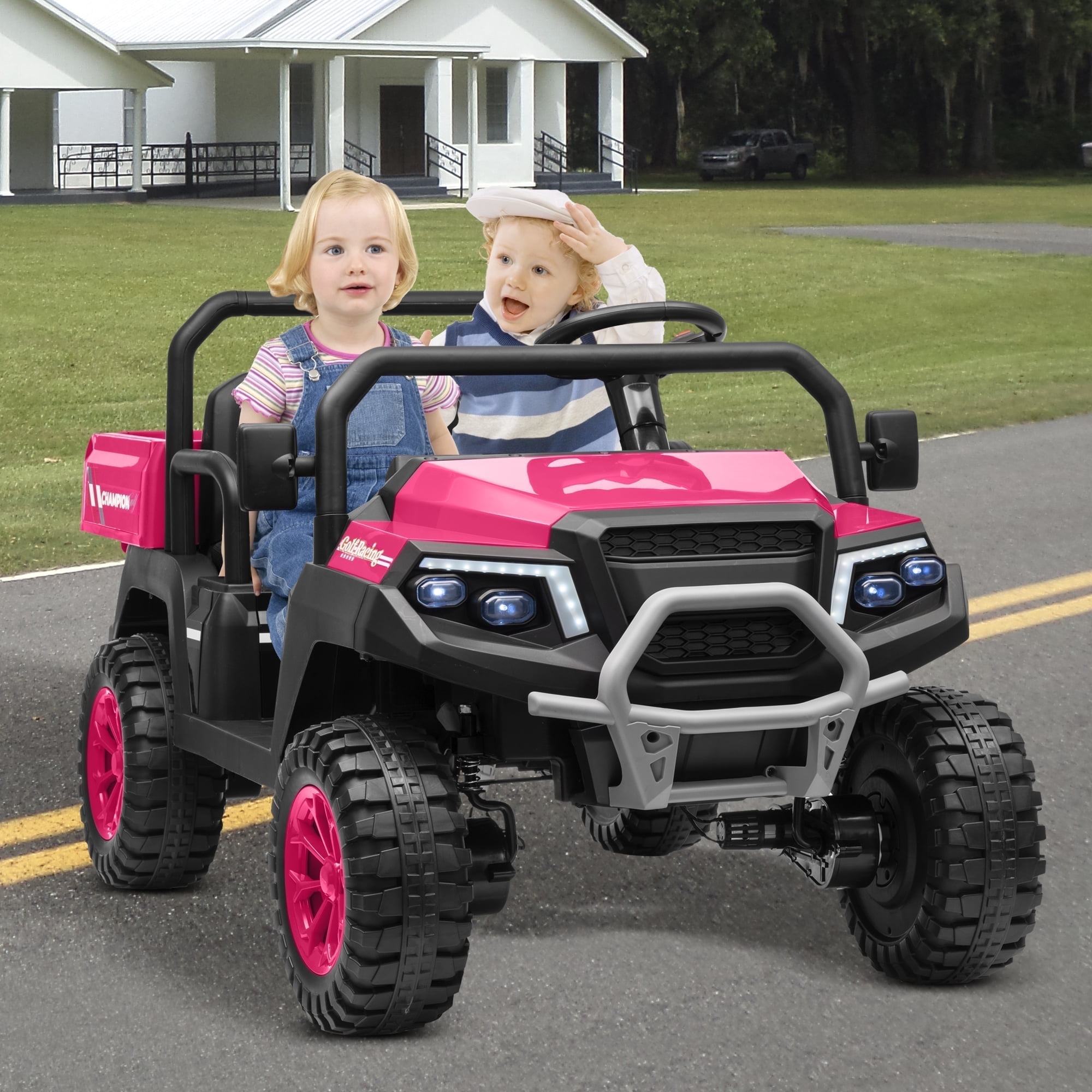 4WD 24 Volts Ride on Toys Truck with Parental Remote, 800W Motor 9AH ...