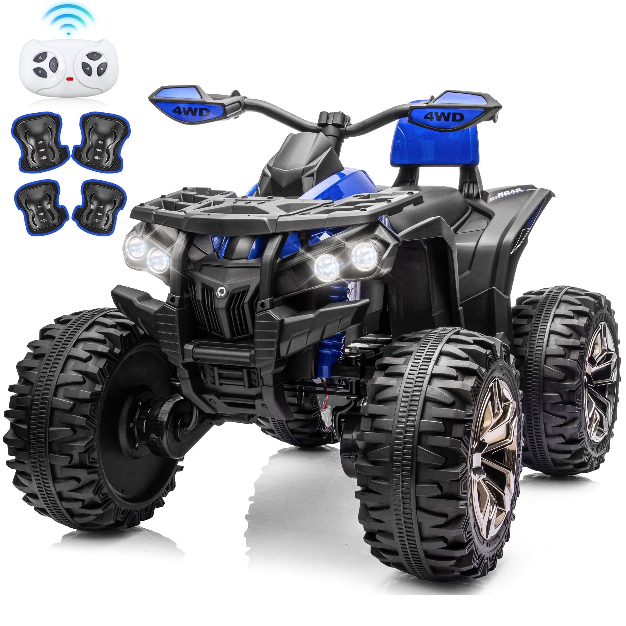 4WD ATV for Kids, Joyracer 24 Volt Ride on Toys with Remote, Power Car ...