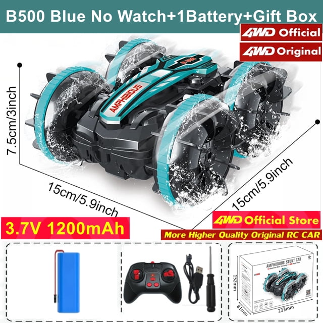 4WD Amphibious Remote Control RC Car Boat Waterproof RC Monster Truck ...
