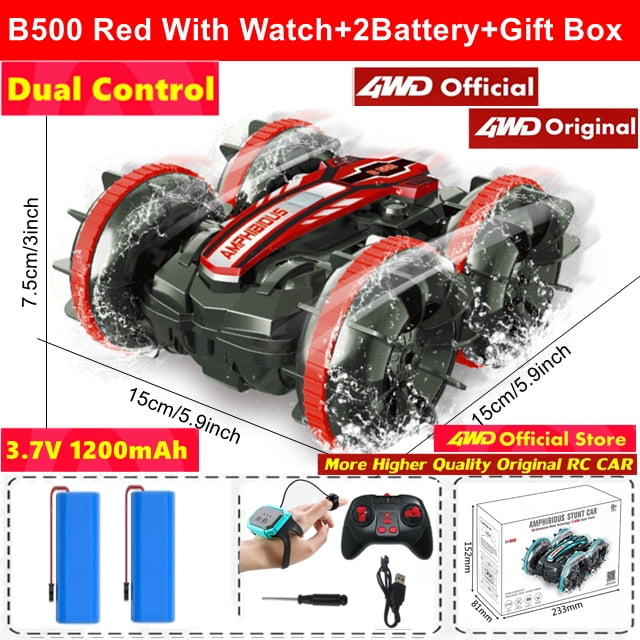 4WD Amphibious Remote Control RC Car Boat Waterproof RC Monster Truck ...