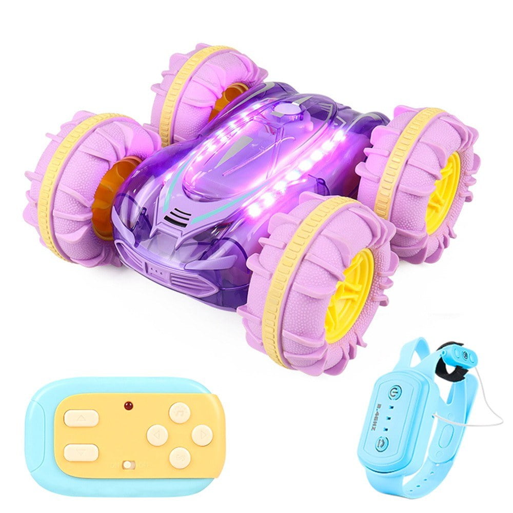 4WD Amphibious Waterproof Stunt Car Gesture Control Remote Boat ...