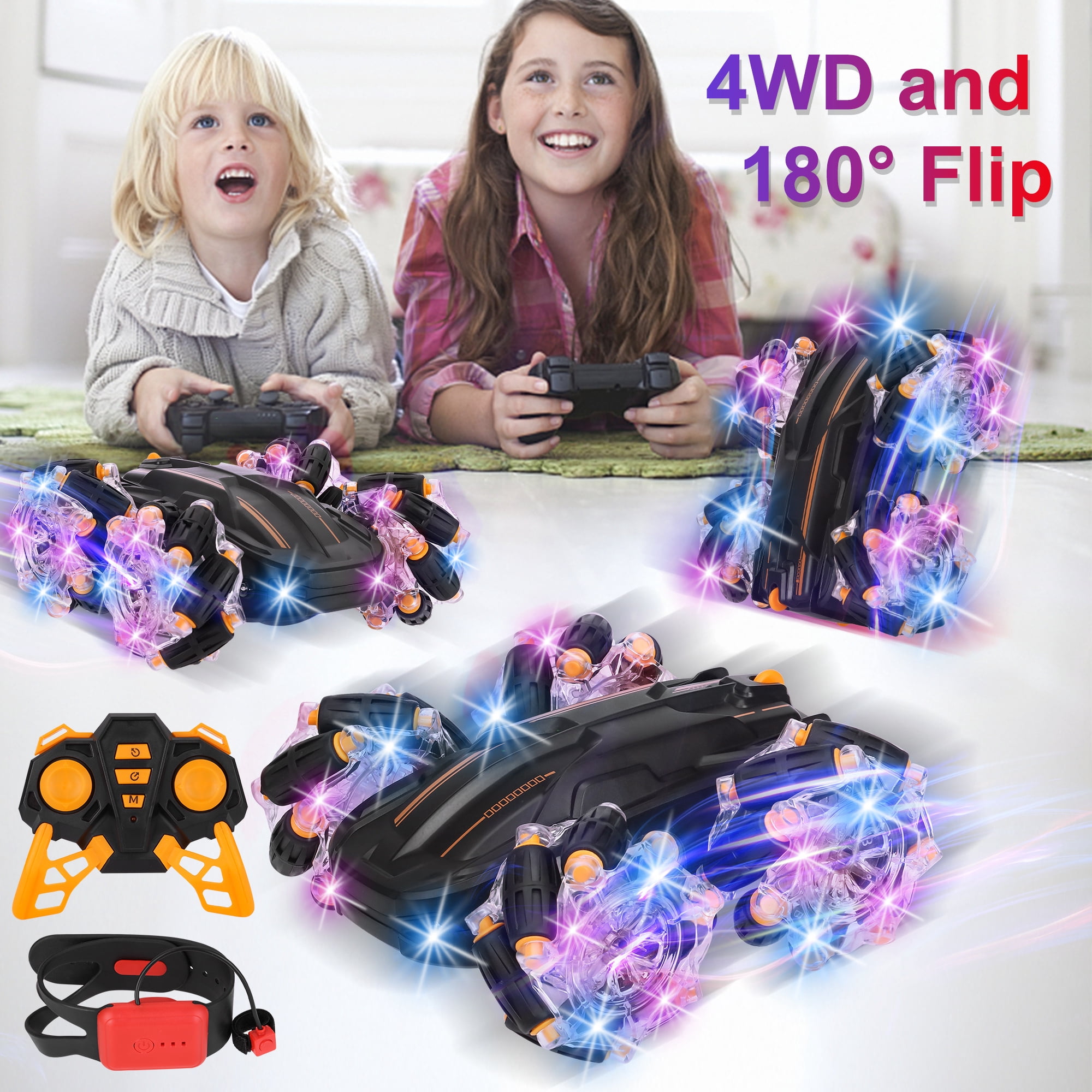 4WD Four Wheel Drive Car, 2.4G-Stable Remote Control,360 Degree Spins ...