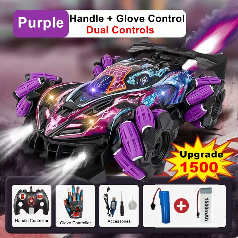 RC Stunt Car 4WD Remote Control Off-Road Drift Cars with Music 360 ...