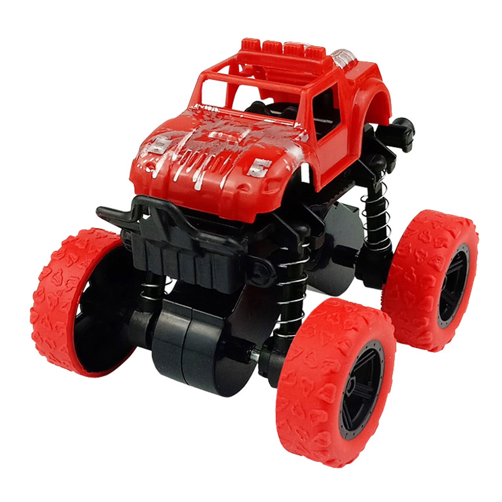 4WD Inertia Off-Road Stunt Car 360 Degree Rotating Friction Powered ...