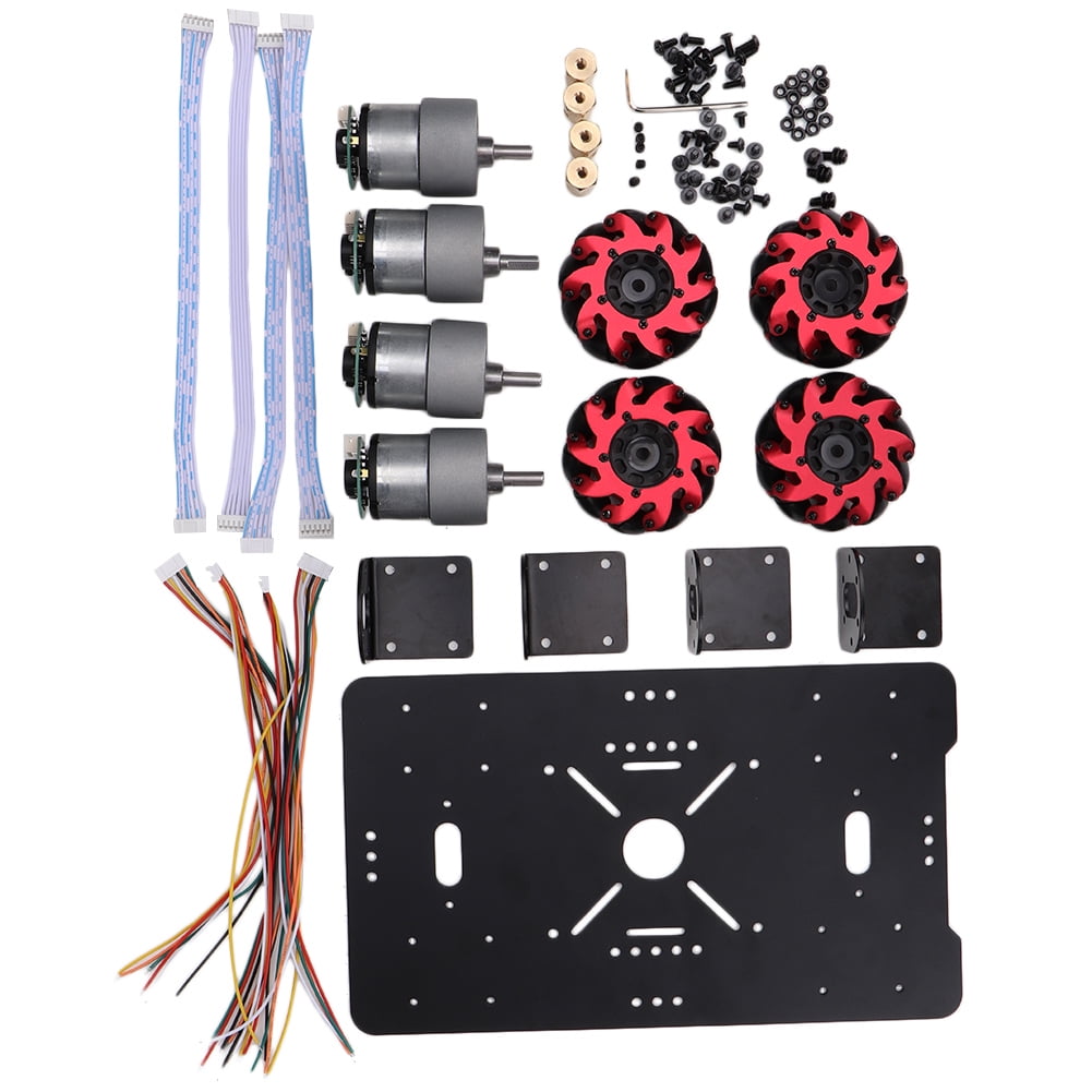 4WD Mecanum Wheel Smart Robot Car Chassis Kit with High-Torque Motor ...