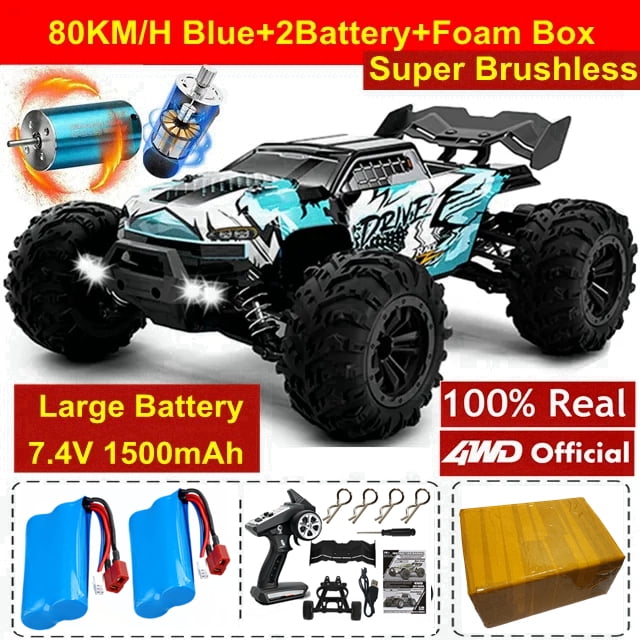 4WD RC Car 4x4 Off Road Drift Racing Cars 50/ 80KM/h Super Brushless ...