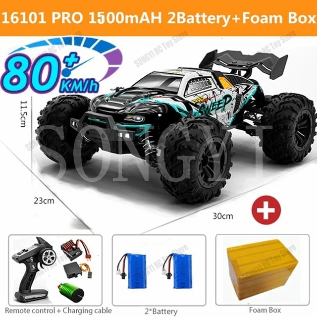 4WD RC Car 4x4 Off Road Drift Racing Cars 50 or 80KM/h Super Brushless ...
