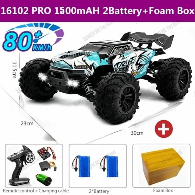 4WD RC Car 4x4 Off Road Drift Racing Cars 50 or 80KM/h Super Brushless ...