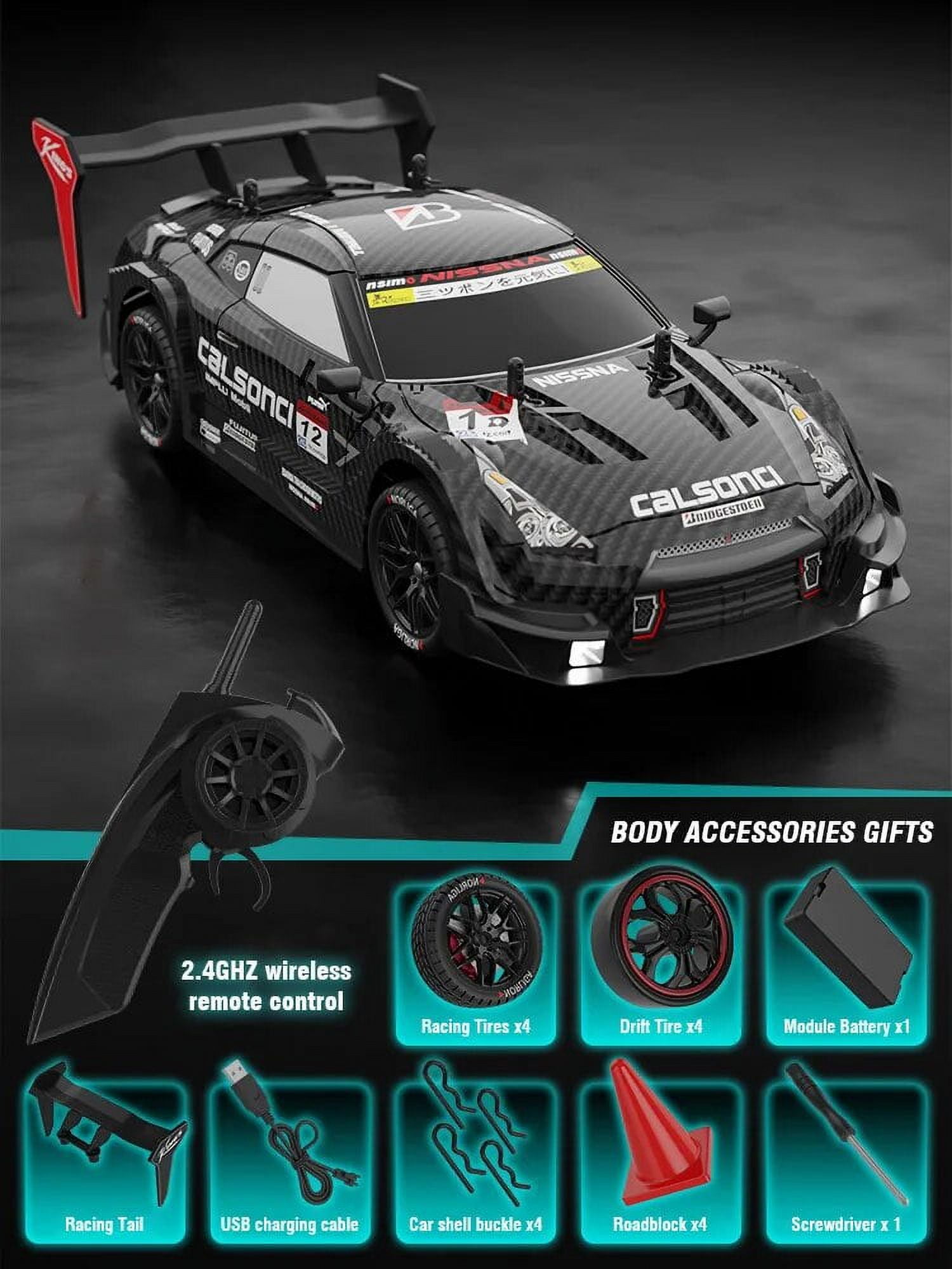 4WD RC Car Drift Racing 2.4G 50KM/H GTR Model 1/14 High Speed Off Road ...