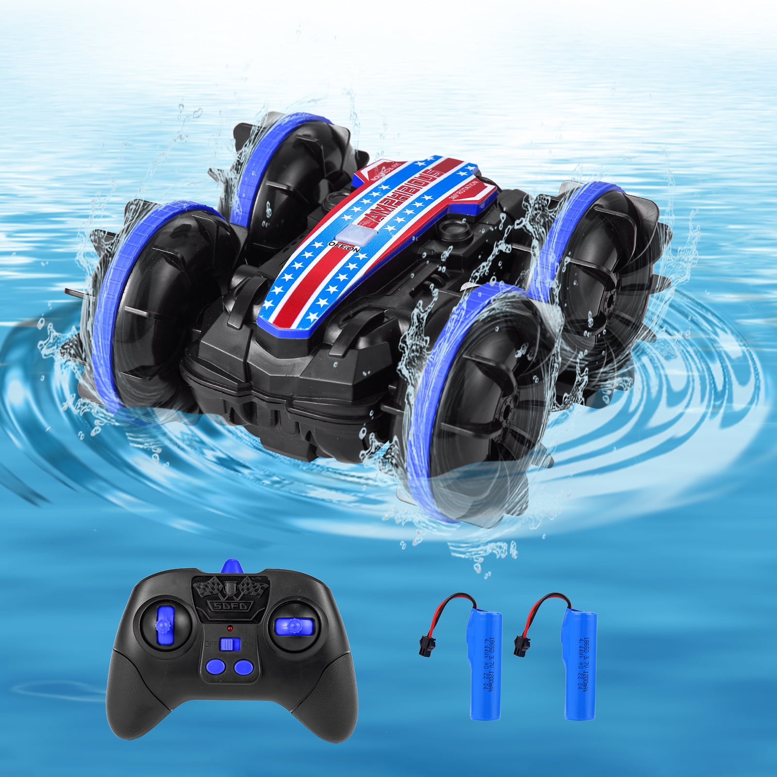 4WD Remote Control Car Boat for Boys and Girls - 2.4GHz Amphibious Gesture RC Toy, 360°Rotating ...