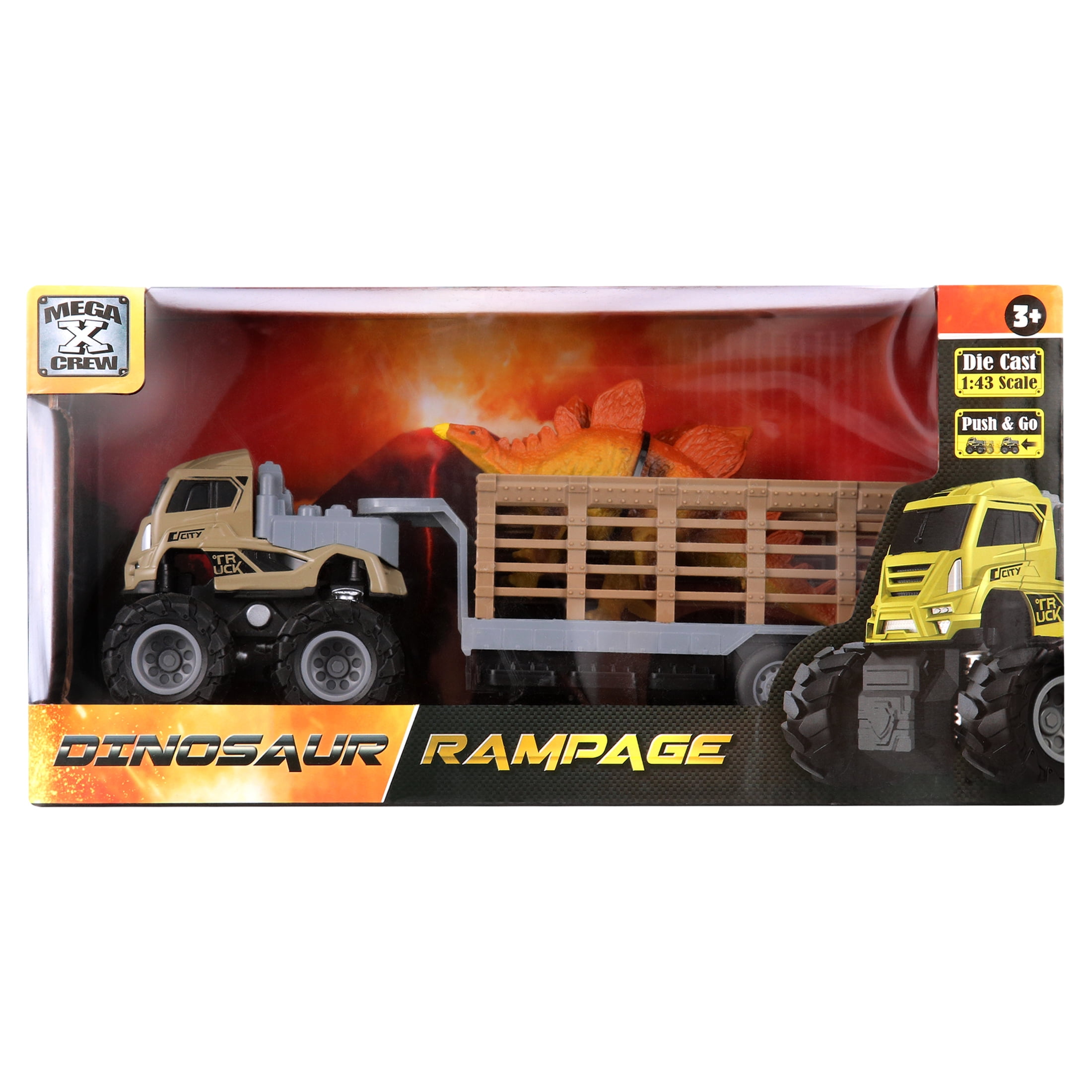 4WD Toy Truck W/ Dinosaur- 3 Assortments - Walmart.com