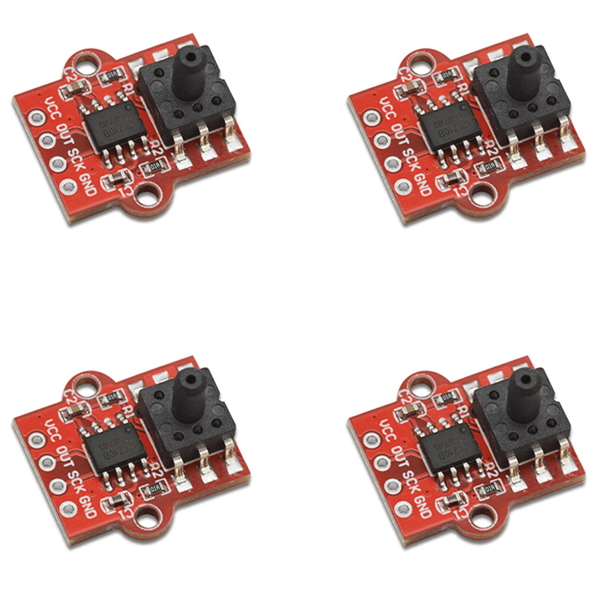 4X 0-40Kpa Air Pressure Sensor Module Water Level and LIquid Level ...