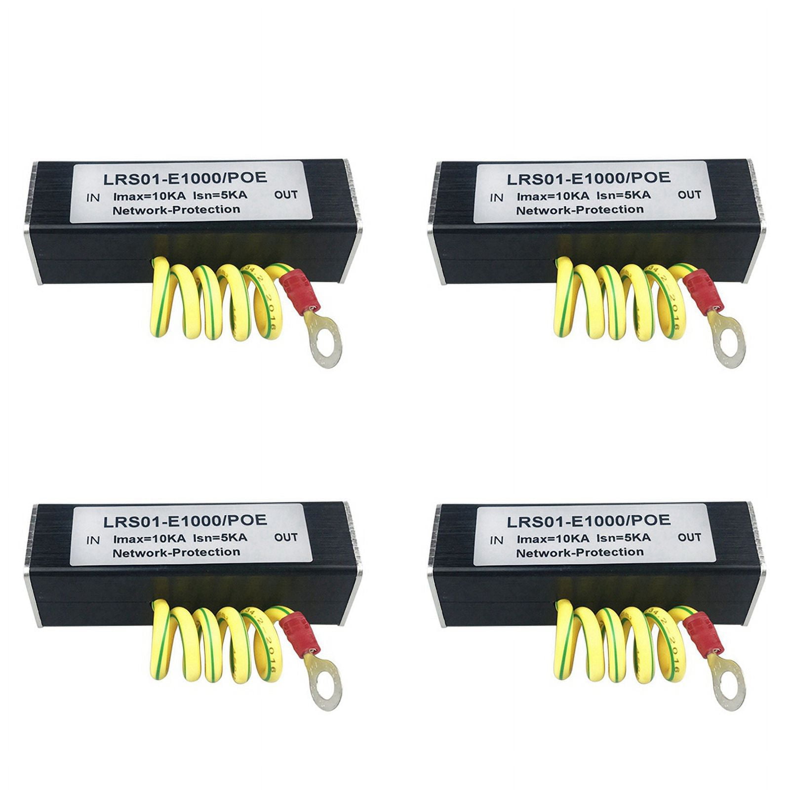 4X 100/1000M POE IP Camera Network POE Switch RJ45 & POE Surge ...