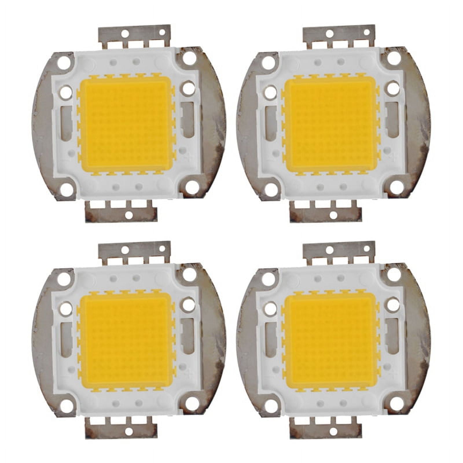 4X 100W LED Lamp High Power Chip DIY Lamp Light Lighting Warm White ...