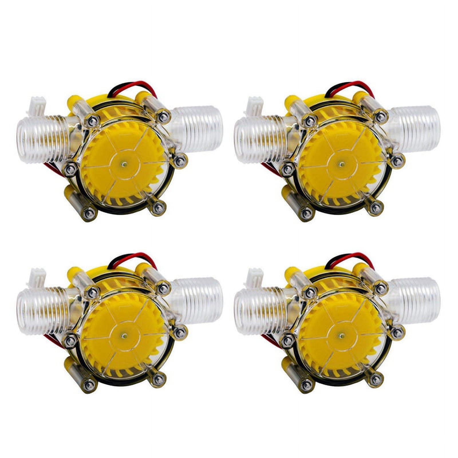 4X 10W Water Flow Pump Mini Hydro Generator Turbine Flow Hydraulic ...