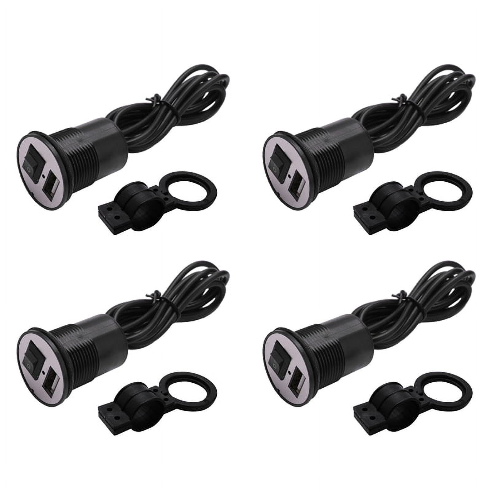 4X 12-24V Universal USB Charger Power Adapter Socket USB Charger ...