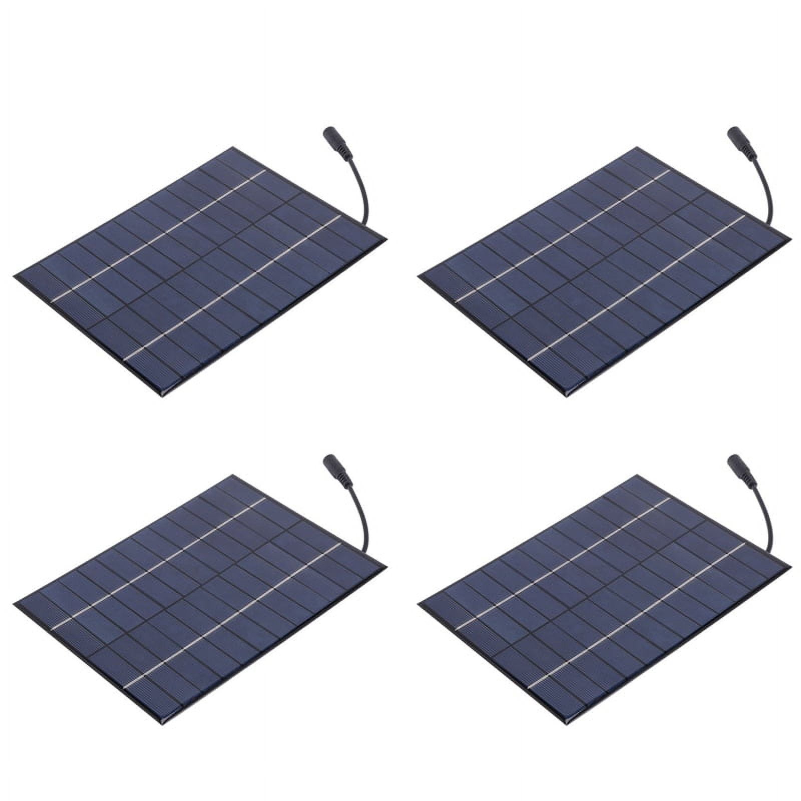 4X 12V 5.2W Mini Solar Panel Polycrystalline Solar Cells Silicon Epoxy ...