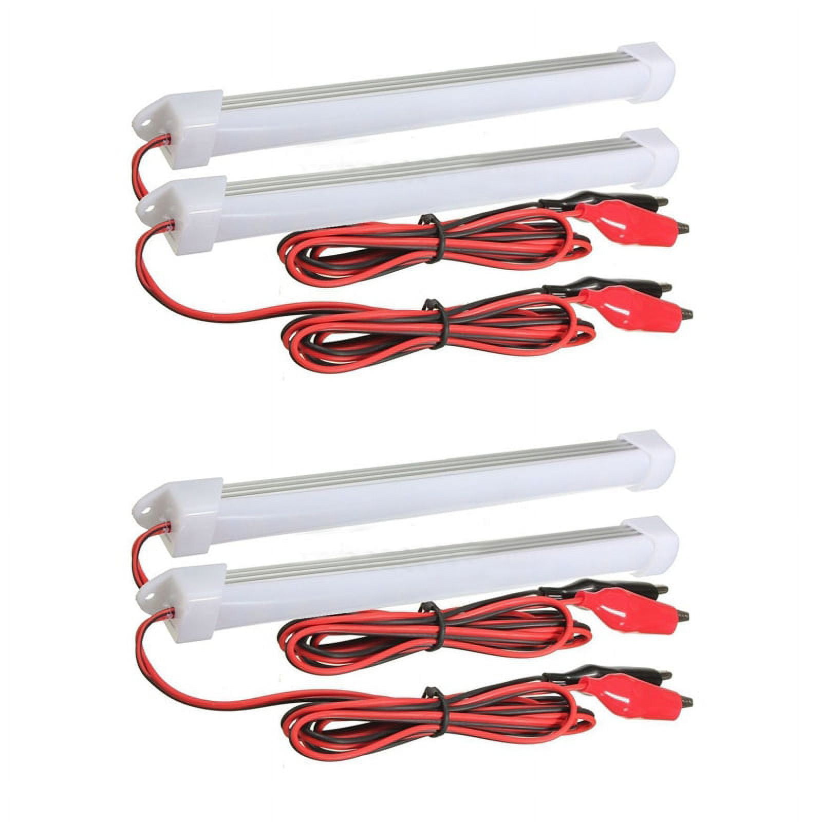 4X 12V Car LED SMD Interior Light Bar Tube Strip Lamp Van Boat Caravan ...