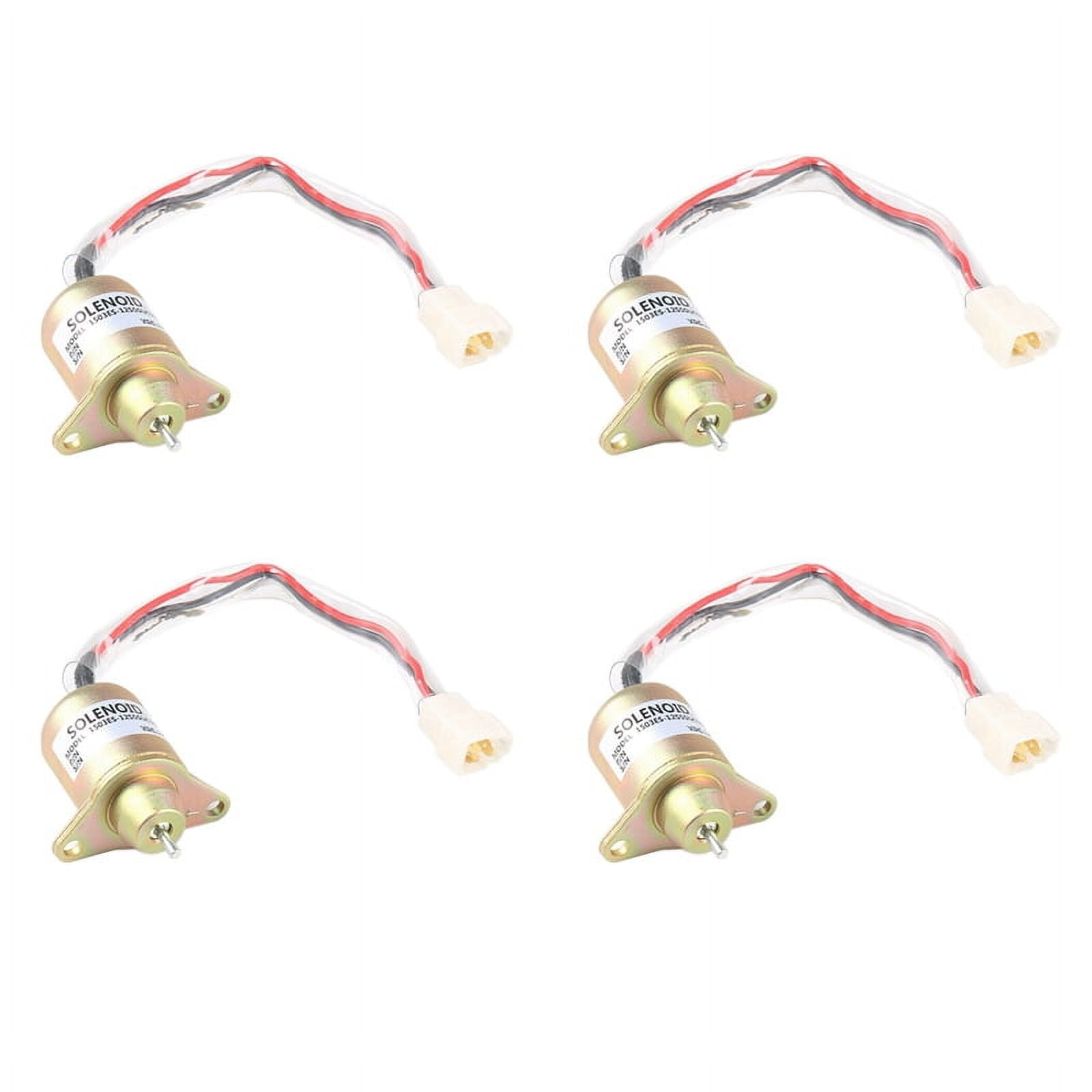 4X 12V Engine Fuel Shut Solenoid Valve Shutdown for 119653-77950 ...