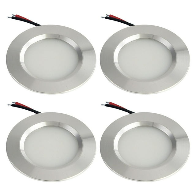 4X 12V Panel Recessed Spotlight Recessed Ceiling Light Flat Round Slim ...