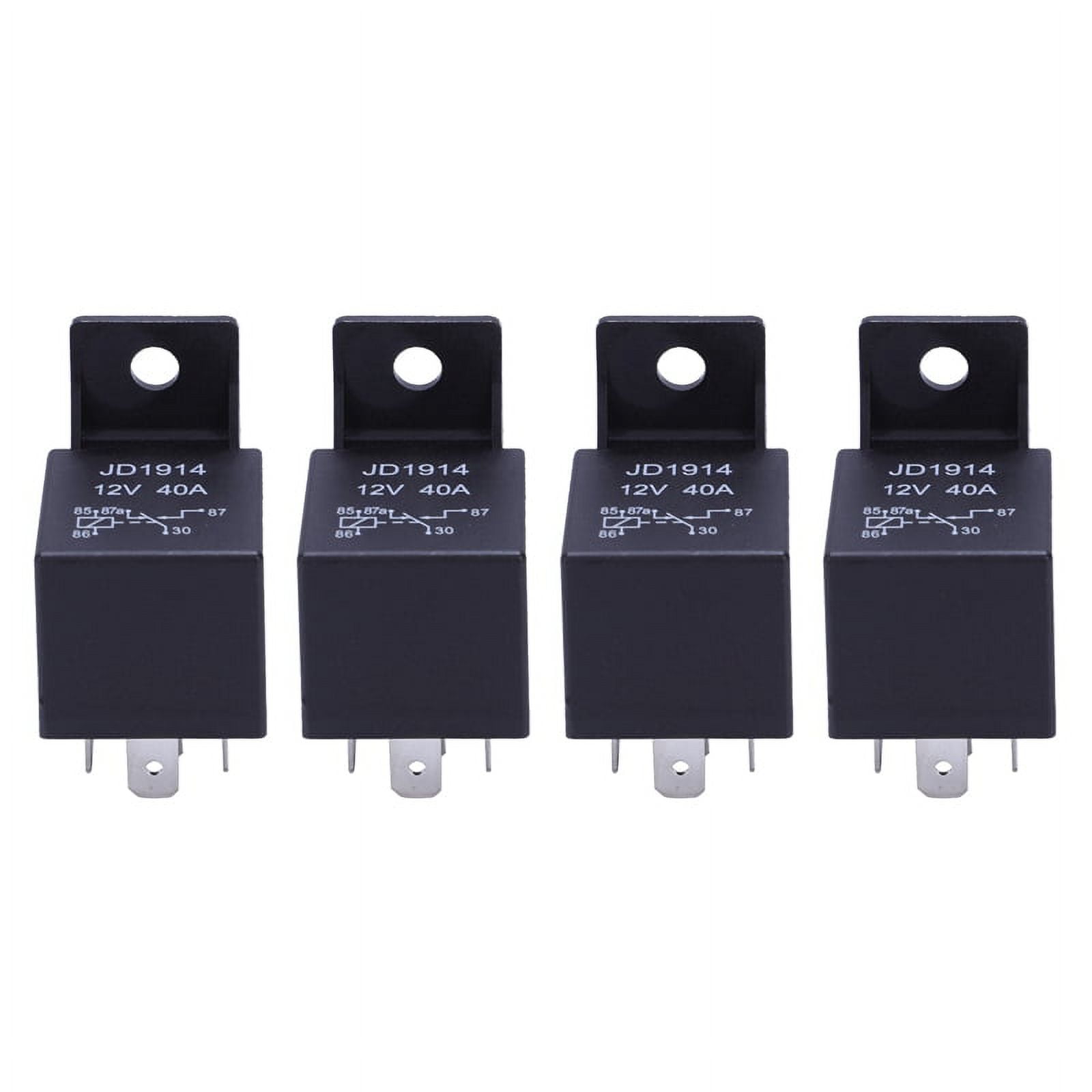 4X 12V Volt 40A AMP 5 Pin Changeover Relay Automotive Car Motorcycle ...