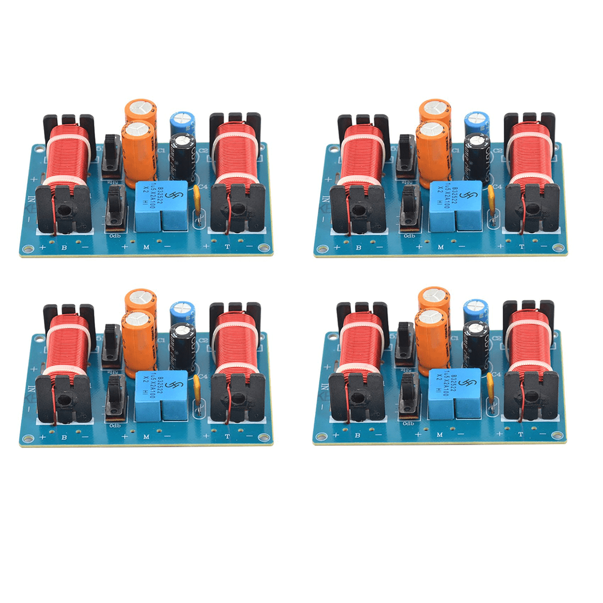 4X 150W Speaker Treble Alto Bass Audio Frequency Divider 3 Way ...