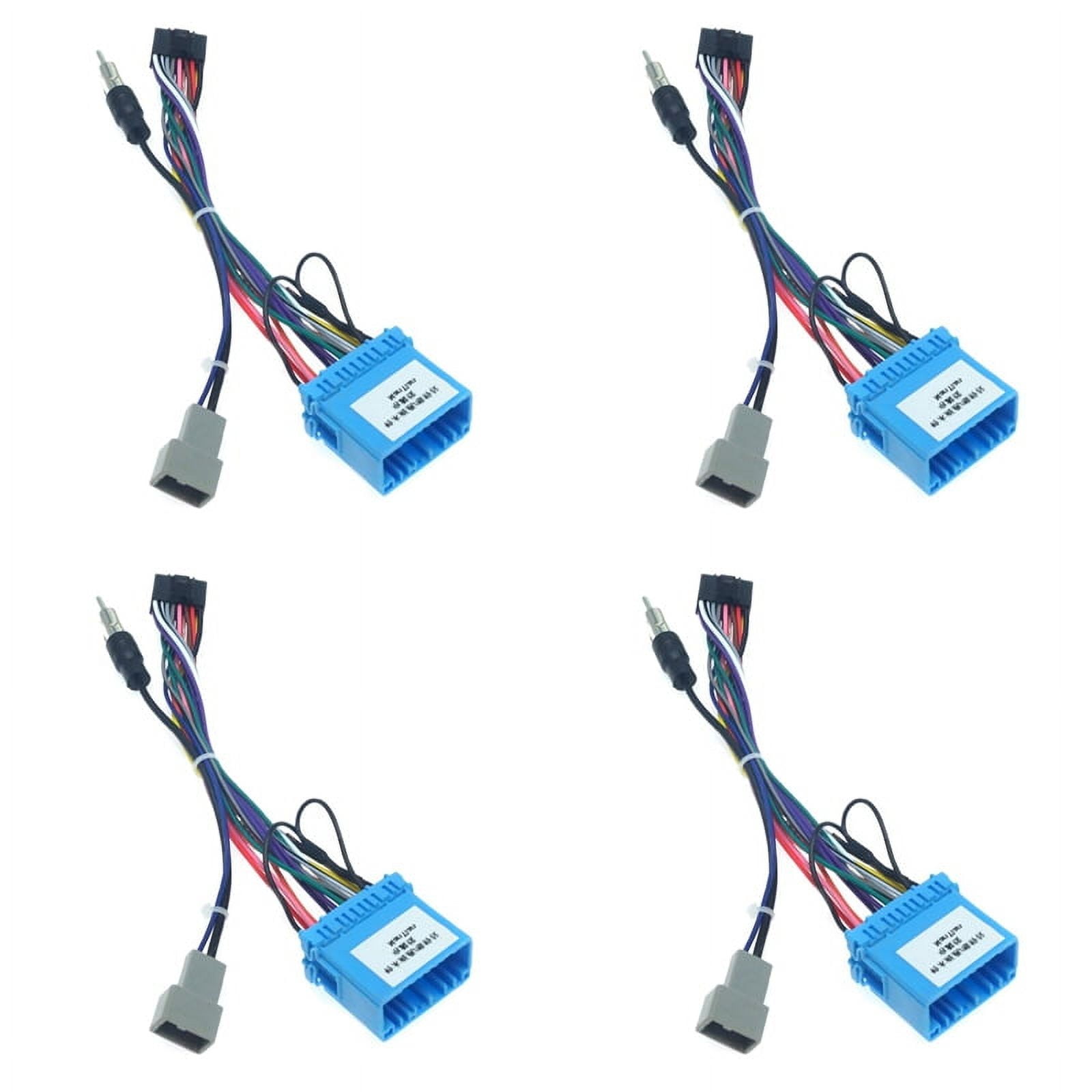 4X 16-Pin Car Android Stereo Wiring Harness Adapter for /// Stereo ...
