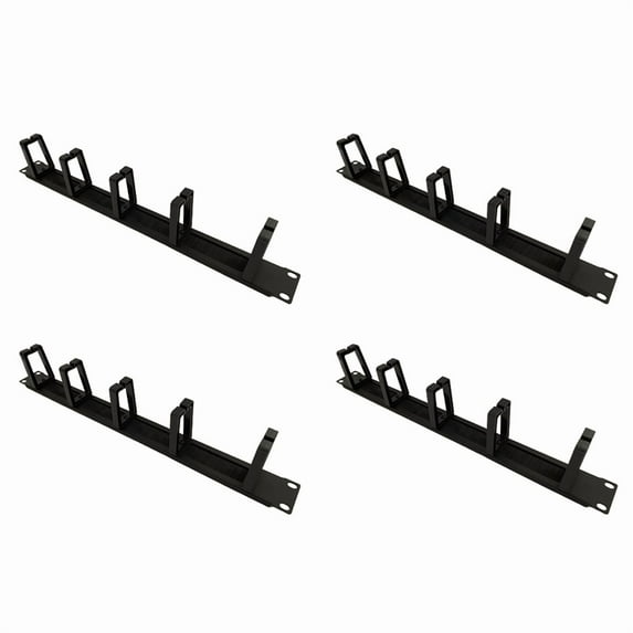 4X 1U 19 Inch Rack Cabinets Cable Management Network Brush Panel Five ...