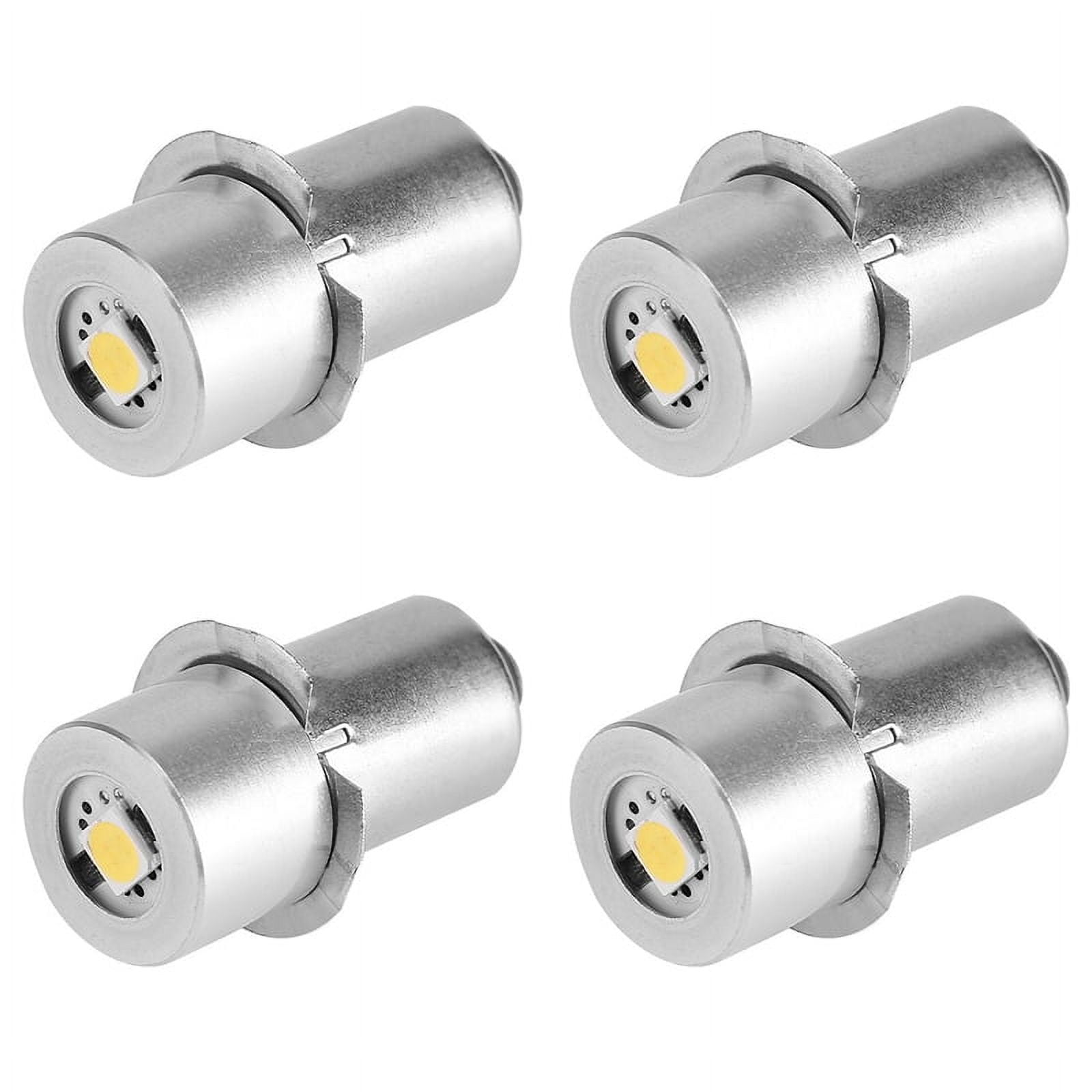 4X 1W P13.5S Led Flashlight Bulb, 100-110LM 2700-7000K Replacement Bulb Torch Lamp Emergency ...