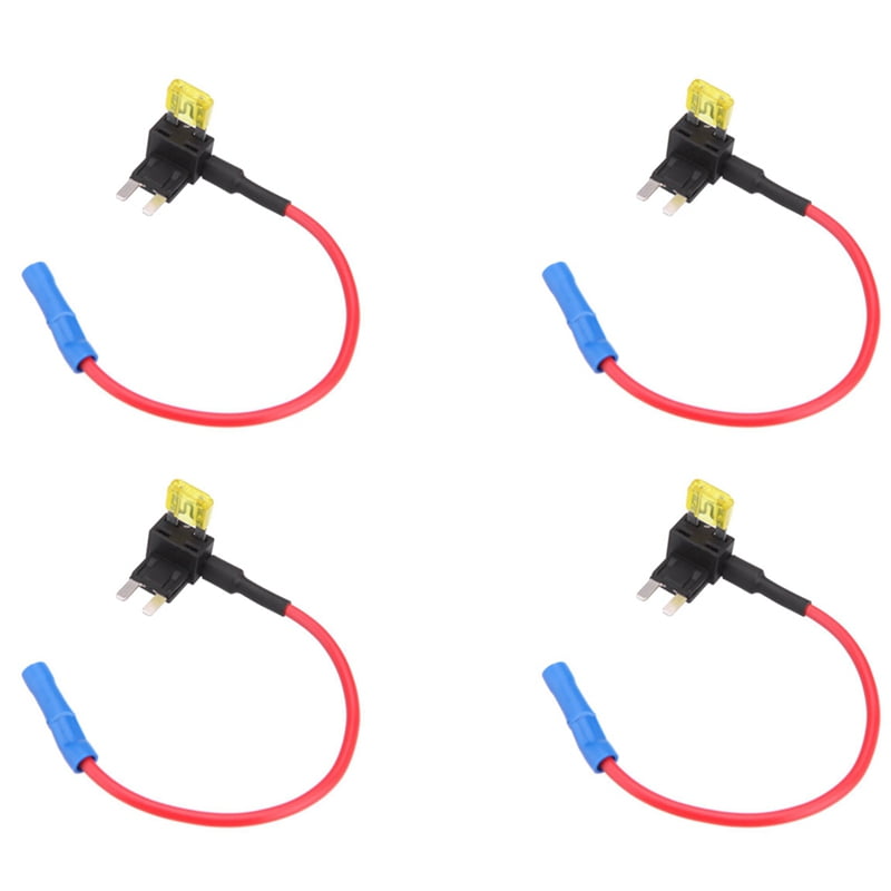 4X 2-Insert Blade Fuse Adapter Voltage Tap for Automotive Fuses ATT ...