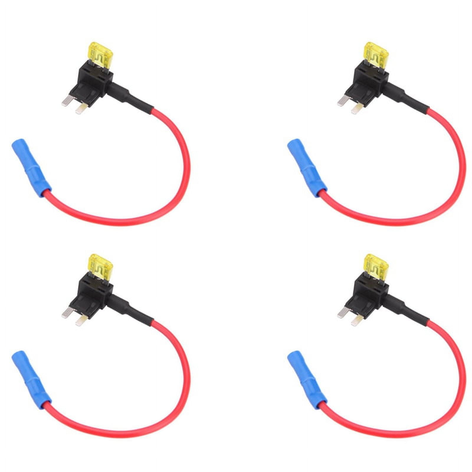 4X 2-Insert Blade Fuse Adapter Voltage Tap for Automotive Fuses ATT ...