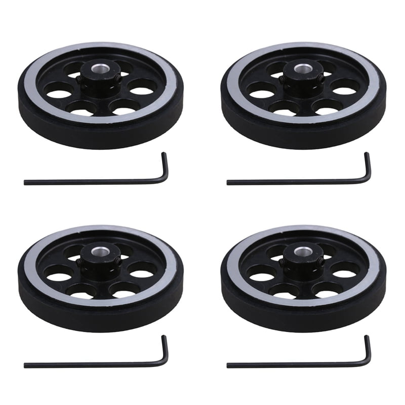 4X, 200X6mm Industrial Aluminum Rubber Measuring Rotary Encoder Meter ...
